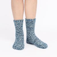 China Wholesale Women non-slip slipper Sock custom mixed color house indoor floor sock ladies medium length Fleece Socks for sale