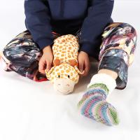 China Ladies Soft Thermal Striped medium length Sock fashion winter Thick Warm Long casual patchwork color Sock for sale