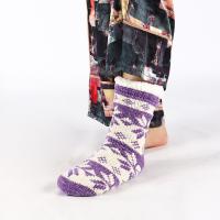 China 2021 custom Women Fashion Chenille Knitted socks Ladies Winter Thick Warm Home Indoor floor Anti-slip Slipper Socks for sale