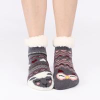 China Wholesale High Quality Low Moq women Home Indoor Thermal Winter Warm Slipper Fluffy Fuzzy Cozy Christmas Sock for sale