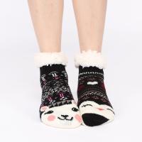 China Wholesale High Quality Low Moq women Home Indoor Thermal Winter Warm Slipper Fluffy Fuzzy Cozy Christmas Sock for sale