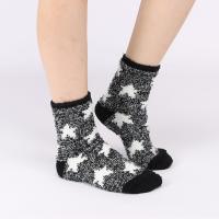 China 2021 new Winter Super Soft Warm Cozy Fuzzy Socks Premium Thermal medium length Slippers Socks non skid fashion socks for sale