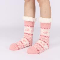 China hot sale new popular  women thick warm thermal winter anti slip home slippers floor christmas socks in stock for sale