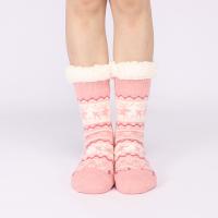 China hot sale new popular  women thick warm thermal winter anti slip home slippers floor christmas socks in stock for sale