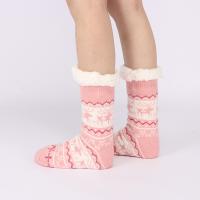 China hot sale new popular  women thick warm thermal winter anti slip home slippers floor christmas socks in stock for sale