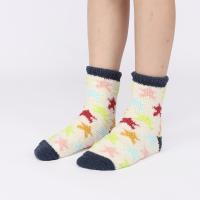 China new  Custom cheap Colorful girl's Cartoon Pattern Stars slipper socks Women soft Candy Color Ankle Socks for sale