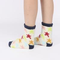 China new  Custom cheap Colorful girl's Cartoon Pattern Stars slipper socks Women soft Candy Color Ankle Socks for sale