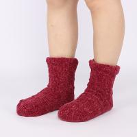 China new Winter Fuzzy thick solid color Socks for Women Anti-skid Warm Cozy Socks ladies Fluffy slipper Socks for sale
