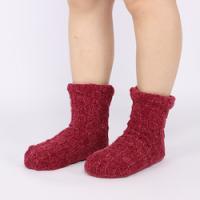 China new Winter Fuzzy thick solid color Socks for Women Anti-skid Warm Cozy Socks ladies Fluffy slipper Socks for sale