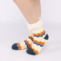 China Wholesale women Cheap Fuzzy short Slipper Socks Adult Cute Custom Winter house Indoor Floor Anti Slip designer socks for sale