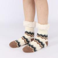 China Wholesale women Cheap Fuzzy short Slipper Socks Adult Cute Custom Winter house Indoor Floor Anti Slip designer socks for sale