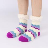 China Wholesale women Cheap Fuzzy short Slipper Socks Adult Cute Custom Winter house Indoor Floor Anti Slip designer socks for sale