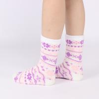 China wholesale Woman Anti-Slip Fluffy Fuzzy soft Slipper Socks With Grips fashion pattern Warm Winter Floor designer socks for sale