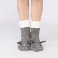 China Ladies Super Soft Warm Cute Animal Home Socks Fleece Lined Knitted Sock Winter Thermal Fuzzy slipper Socks for sale