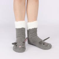 China Ladies Super Soft Warm Cute Animal Home Socks Fleece Lined Knitted Sock Winter Thermal Fuzzy slipper Socks for sale