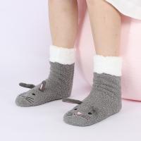 China Ladies Super Soft Warm Cute Animal Home Socks Fleece Lined Knitted Sock Winter Thermal Fuzzy slipper Socks for sale