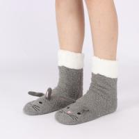 China Ladies Super Soft Warm Cute Animal Home Socks Fleece Lined Knitted Sock Winter Thermal Fuzzy slipper Socks for sale