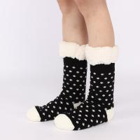 China new custom ladies Comfortable Thick Winter slipper Socks Women Indoor With Dots Design Home indoor fashion Socks for sale