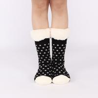 China new custom ladies Comfortable Thick Winter slipper Socks Women Indoor With Dots Design Home indoor fashion Socks for sale