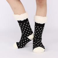 China new custom ladies Comfortable Thick Winter slipper Socks Women Indoor With Dots Design Home indoor fashion Socks for sale