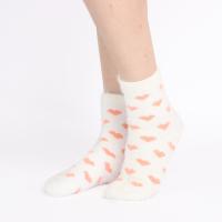 China Wholesale girls cute pink heart cosy socks soft fluffy slipper socks women white fuzzy house indoor floor socks for sale