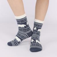 China Autumn and Winter New Style christmas Ladies fluffy Fleece slipper Socks Medium length Floor Socks Thick Warm sock for sale