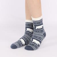 China Autumn and Winter New Style christmas Ladies fluffy Fleece slipper Socks Medium length Floor Socks Thick Warm sock for sale