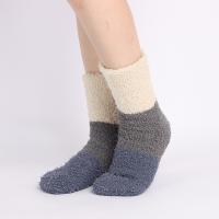 China 2021 new Fashion Ladies soft slipper Socks Wholesale Custom High Quality patchwork color house indoor floor Socks for sale