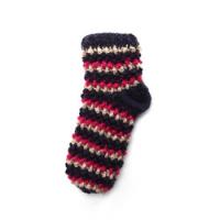 China Custom Fashion Cute Stripes Winter Women Thick Thermal Fuzzy Christmas Fluffy socks blue striped floor Socks for sale