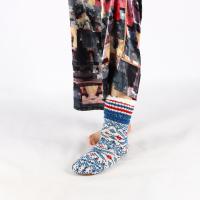 China Women Non-slip Socks Warm Adult Thickened Bed Fluffy Cozy Home Soft free Size slipper socks Winter printed Floor Socks for sale