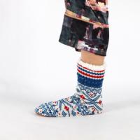 China Women Non-slip Socks Warm Adult Thickened Bed Fluffy Cozy Home Soft free Size slipper socks Winter printed Floor Socks for sale