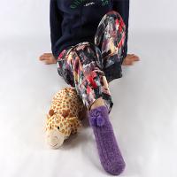 China Factory price high quality plush ball decoration women Socks Non-slip Warm fashion solid color winter designer Socks in stock for sale