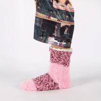 China Wholesale new fashion trend women winter socks patchwork color warm soft skin-friendly non-slip Casual designer socks for sale