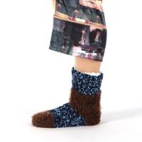 China Wholesale new fashion trend women winter socks patchwork color warm soft skin-friendly non-slip Casual designer socks for sale