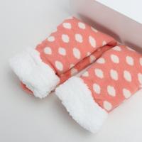 China new arrival Women Winter Soft Knit comfortable fluffy fur socks Warm designer socks non-slip dot pattern fashion Socks for sale