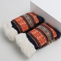 China hot sale custom women new winter popular thick warm thermal socks anti slip home slippers floor socks for sale