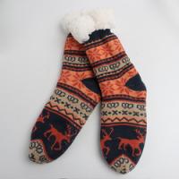 China hot sale custom women new winter popular thick warm thermal socks anti slip home slippers floor socks for sale