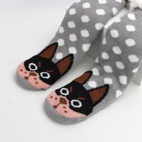 China Women Cheap Animal Knitted Winter Home Indoor Slipper Socks With Plush Sherpa Lining In Stock Ladies warm socks for sale
