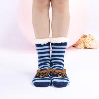 China cute Cartoon Thick warm fleece Mid-calf Length Women Knitted Socks Winter Comfortable Soft Room Shoe Socks slipper socks for sale
