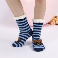 China cute Cartoon Thick warm fleece Mid-calf Length Women Knitted Socks Winter Comfortable Soft Room Shoe Socks slipper socks for sale