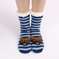 China cute Cartoon Thick warm fleece Mid-calf Length Women Knitted Socks Winter Comfortable Soft Room Shoe Socks slipper socks for sale