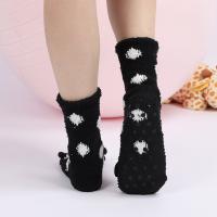 China Girls Cute animal Pattern Warm Winter designer socks Super Soft Cozy Fuzzy Fluffy Fleece Lined Slipper Socks with Grippers for sale