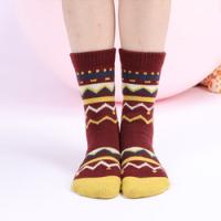China Girls Cute animal Pattern Warm Winter designer socks Super Soft Cozy Fuzzy Fluffy Fleece Lined Slipper Socks with Grippers for sale