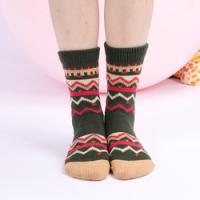China Girls Cute animal Pattern Warm Winter designer socks Super Soft Cozy Fuzzy Fluffy Fleece Lined Slipper Socks with Grippers for sale