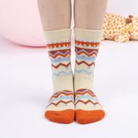 China Girls Cute animal Pattern Warm Winter designer socks Super Soft Cozy Fuzzy Fluffy Fleece Lined Slipper Socks with Grippers for sale