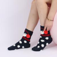 China new arrival Unisex polyester Kawaii Knitted Animal Print Face Cute animal Funny slipper socks Girl Socks non skid fashion socks for sale