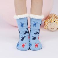 China Wholesale Winter Thick Warm Christmas Sleep Socks For Women Adult cute Deer Pattern Home Floor Socks for sale