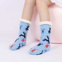 China Wholesale Winter Thick Warm Christmas Sleep Socks For Women Adult cute Deer Pattern Home Floor Socks for sale