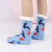 China Wholesale Winter Thick Warm Christmas Sleep Socks For Women Adult cute Deer Pattern Home Floor Socks for sale