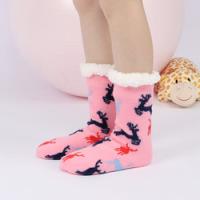 China Wholesale Winter Thick Warm Christmas Sleep Socks For Women Adult cute Deer Pattern Home Floor Socks for sale